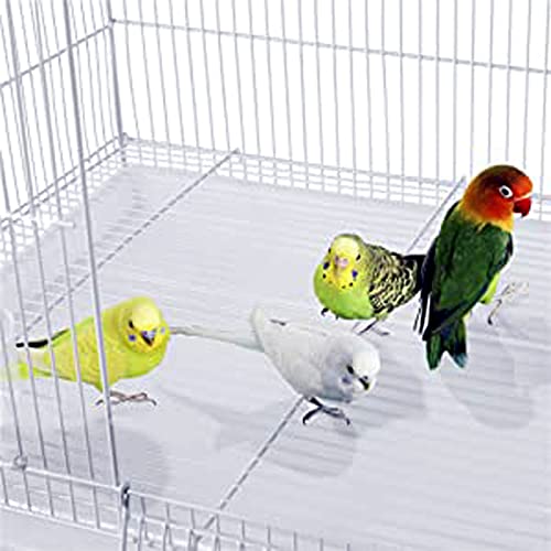 Lot of 6 Aviary Breeding Bird Finch Parakeet Aviary Canary Lovebird Budgie Flight Cage 24"x16"x16"H (White)