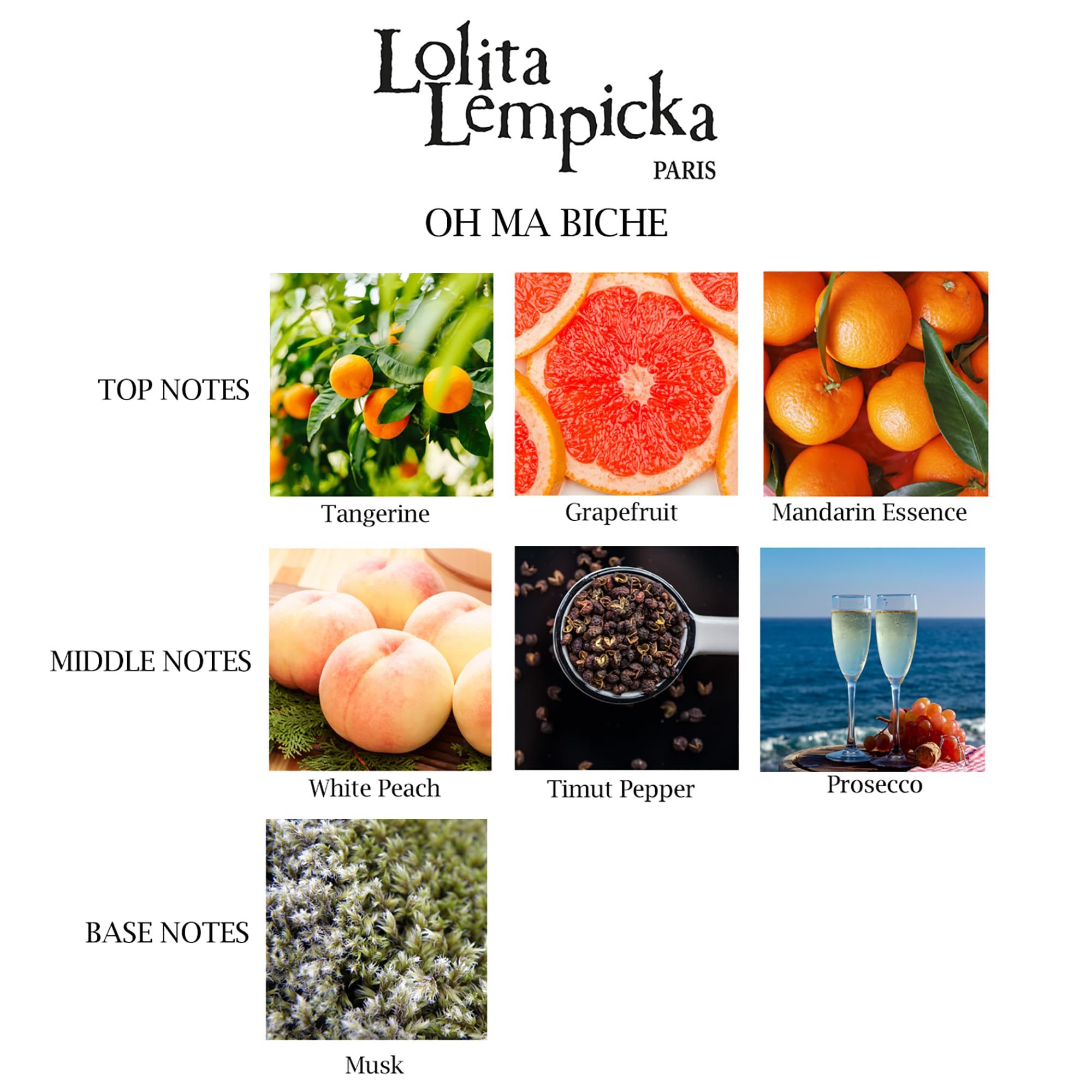Lolita Lempicka Oh Ma Biche Eau De Parfum Spray - Natural, Aromatic Citrus - Ideal for Daily Wear and Special Events - 1.7 Oz
