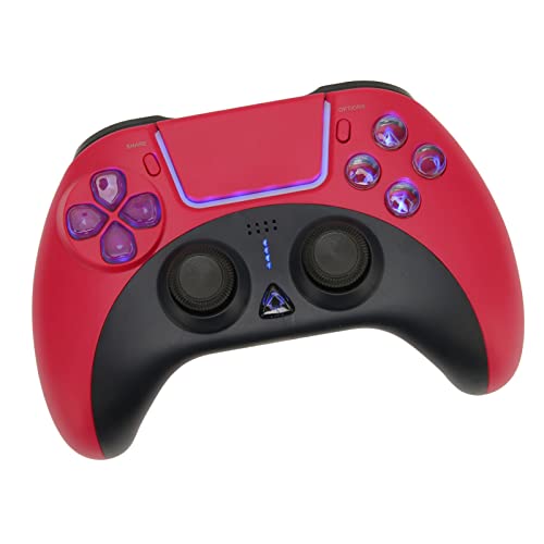 4023D RGB Backlight Wireless Bluetooth Gamepad Controller, Vibrating Six Axis Gamepad Built in Speaker and 3.5mm Headphone Jack, for PS3 PS4 Console