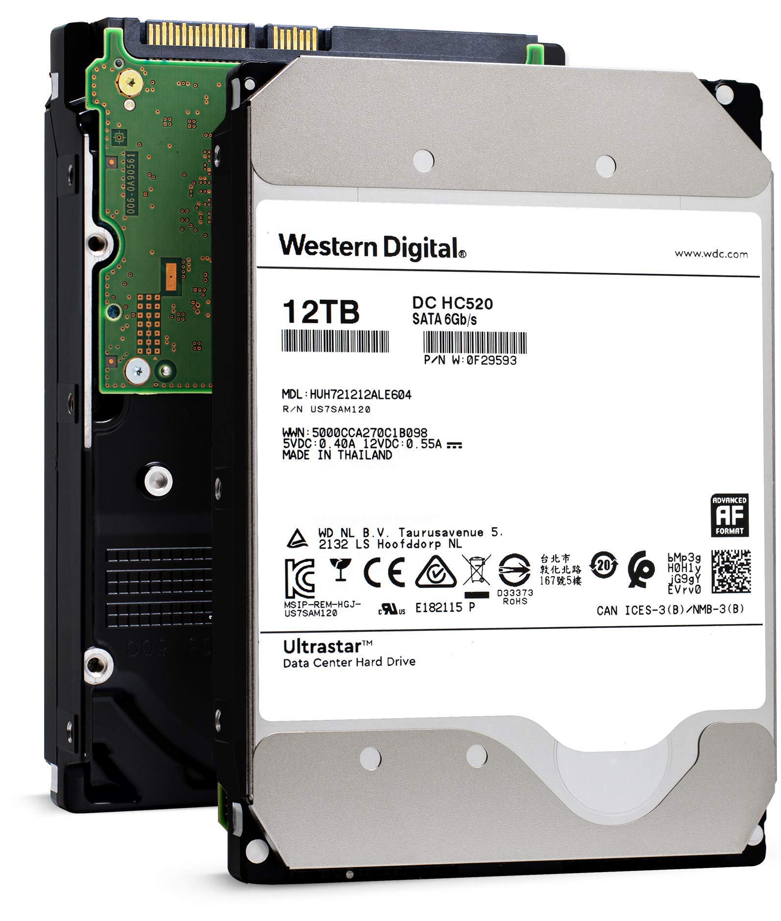 Western Digital Ultrastar 7K6 HUS726T6TAL5204 6 TB Hard Drive - 3.5 Internal - SAS [12Gb/s SAS]