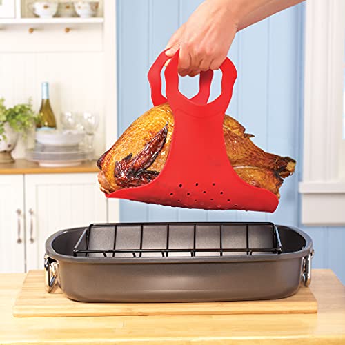 Collections Etc Heat-Resistant Silicone Turkey Lifter