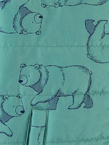 Simple Joys by Carter's Baby Boys' Puffer Jacket, Green Bear, 18 Months