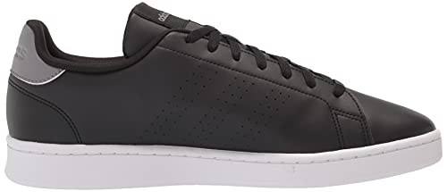 adidas Men's Advantage Racquetball Shoe, Black/Black/Grey, 10