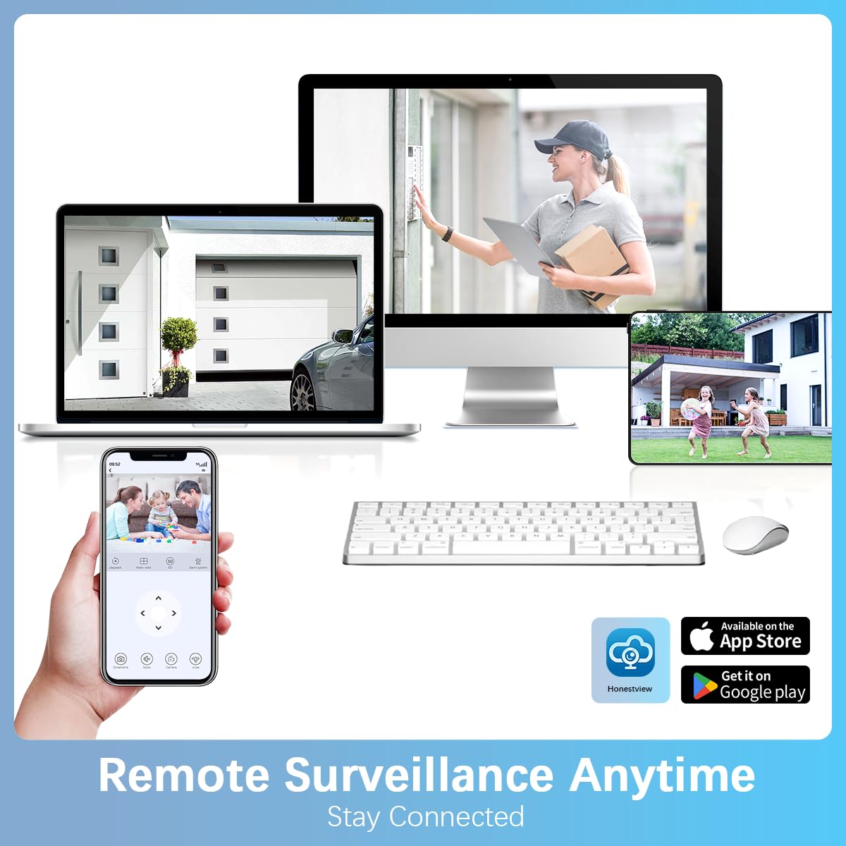 WEILAILIFE 【90ft Super Night Vision & 130°Ultra Wide-Angle】 2-Way Audio 5.0MP Outdoor Wired Extended Security Camera, Bullet Exterior Surveillance, Home Video Surveillance & Security Cameras