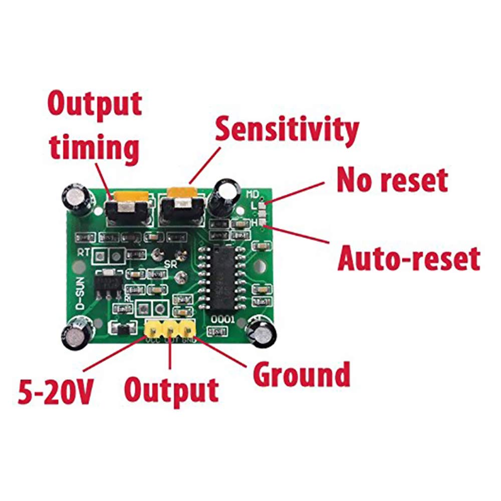3 Pack HC-SR501 Pir Motion IR Sensor Body Module Infrared