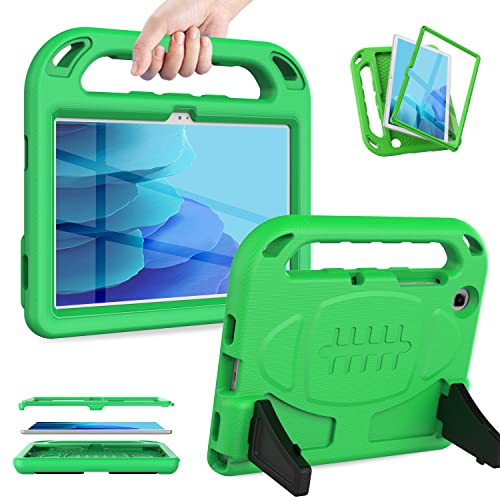 LEDNICEKER Kids Case for Samsung Tab A7 2020, Samsung Galaxy Tab A7 10.4 Case with Built-in Screen Protector, Shockproof Handle Kid-Proof Case for Galaxy Tab A7 SM-T500/T505/T507/T509- Green