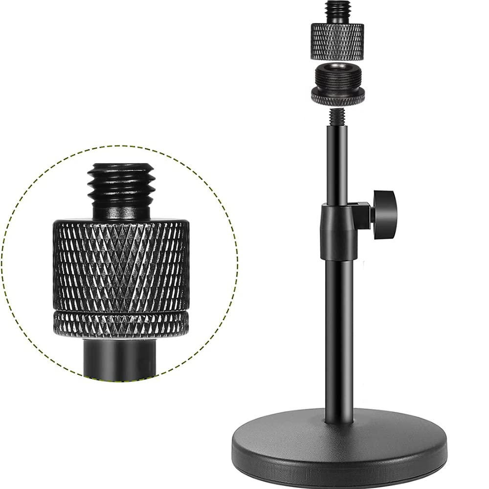 8 Pack Mic Stand Adapter 5/8 Female to 3/8 Male and 3/8 Female to 5/8 Male Microphone Stand Adapter Mic Thread Adapter for Microphone Stand Mount to Camera Tripod Adapter