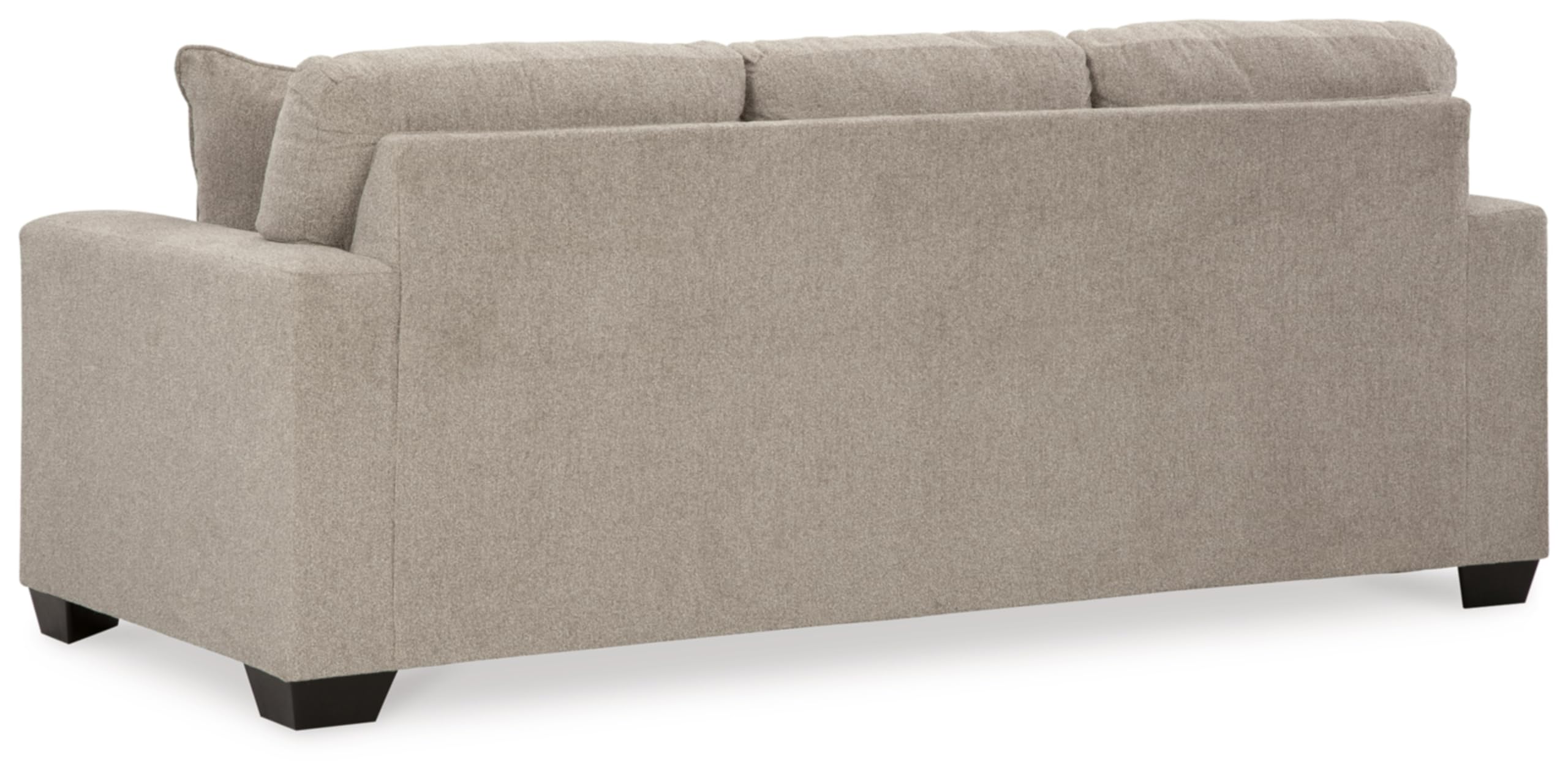 Signature Design by Ashley Deltona Contemporary 2-in-1 Sofa Sleeper with Folding Gel Memory Foam Mattress and 2 Accent Pillows, Queen, Beige