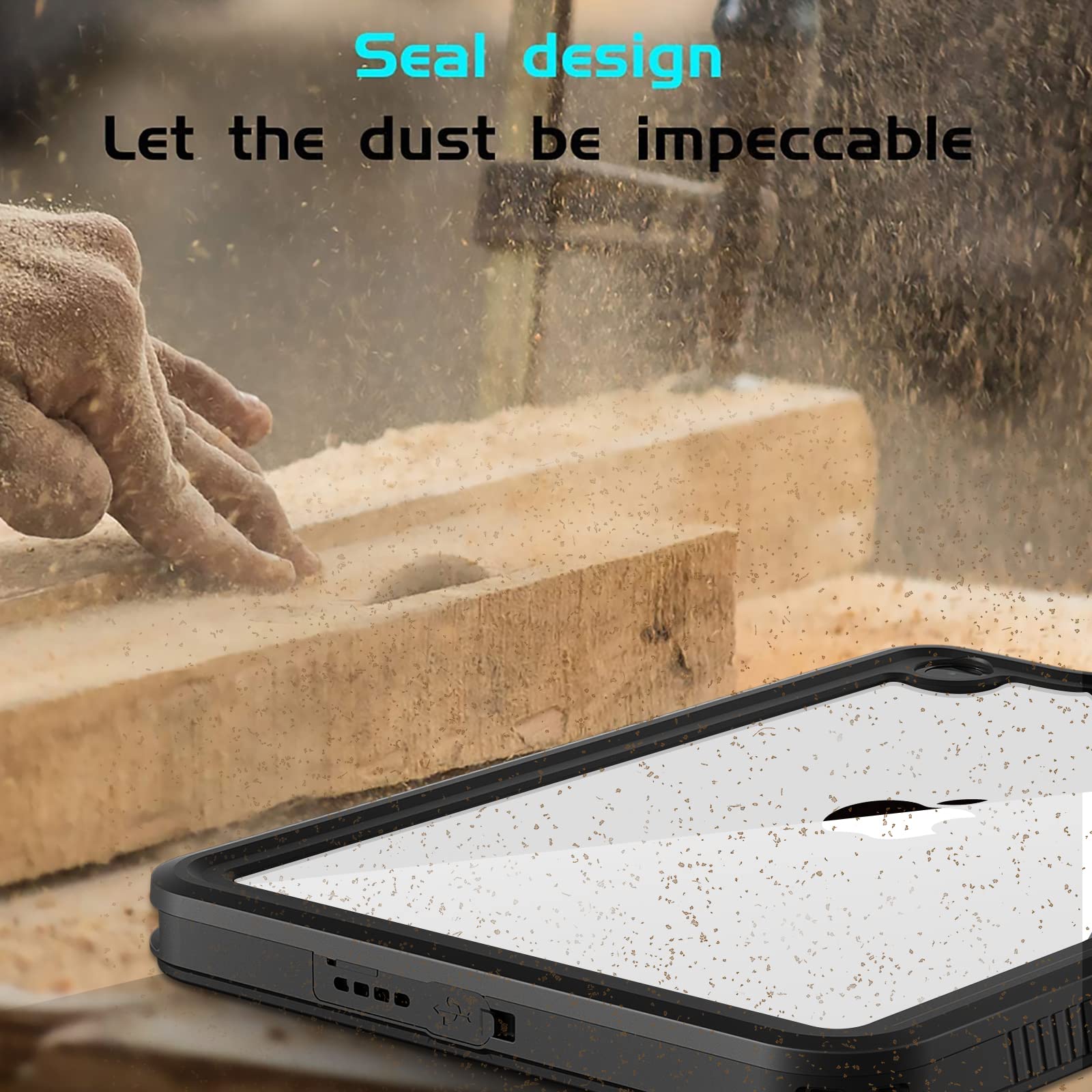 AICase iPad Mini 7 A17 Pro 2024 iPad Mini 6 2021 (6th Generation) 8.3 Inch Waterproof,Dustproof, Shockproof Case Cover with 360 Full-Body Protection with Lanyard for iPad Mini 8.3" 7th/6th Gen
