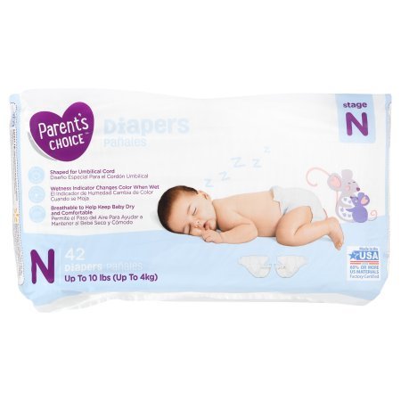 Parent's Choice 42 count Diapers, Stage New Born, 3 Pack