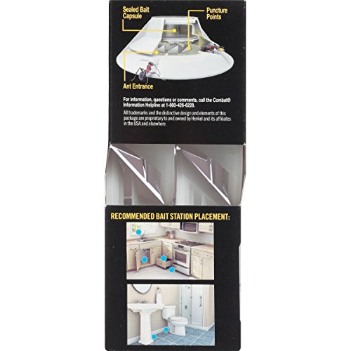 Combat Max Ant Killing Gel Bait Station, Indoor and Outdoor Use, 4 Count