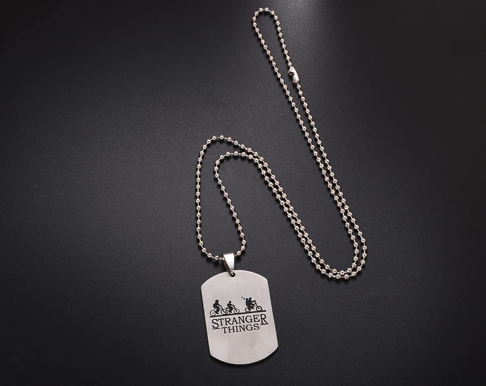 3 Pack Stranger Things Themed Charms Bracelet + Pendant Necklaces Eleven Demogorgon