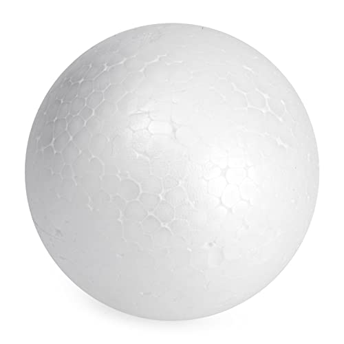 Juvale 24 Pack 3 Inch Foam Balls for Crafts, Smooth Polystyrene Spheres for DIY Decorations, Classroom Projects