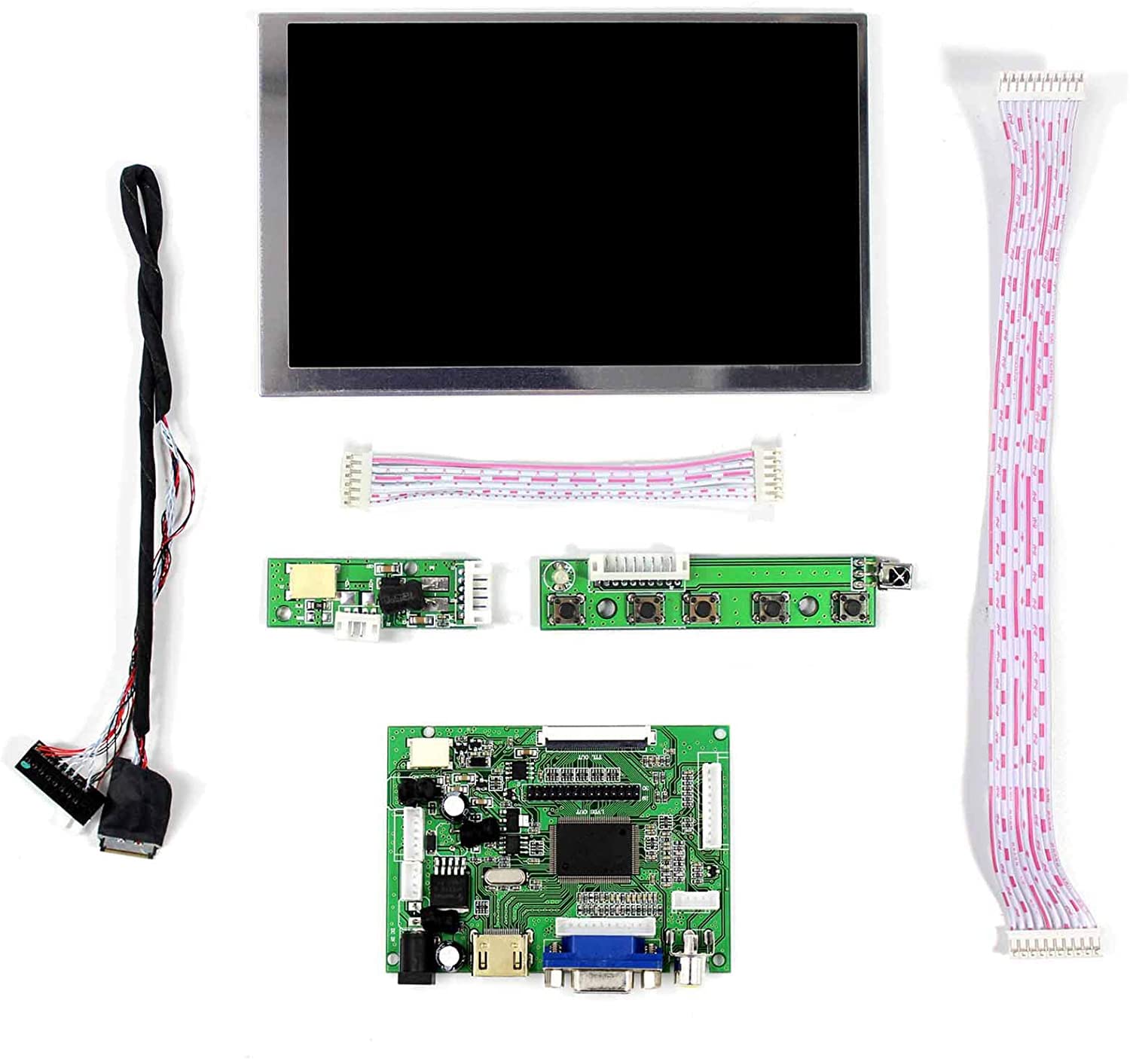 VSDISPLAY 5.6" 1024X600 LCD Screen 5.6 inch LTD056ET3A with HD-MI VGA 2AV LCD Controller Board VS-TY2662-V1