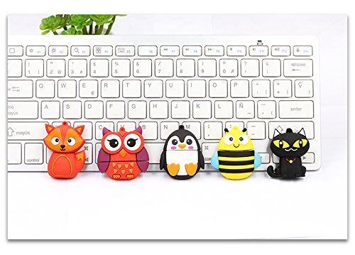 QICAIHU Novelty Big Eyes Owl Shape Design 64GB USB 3.0 Animal Flash Drive Cute Memory Stick Thumb Drive Data Storage Pendrive Cartoon Jump Drive Gift