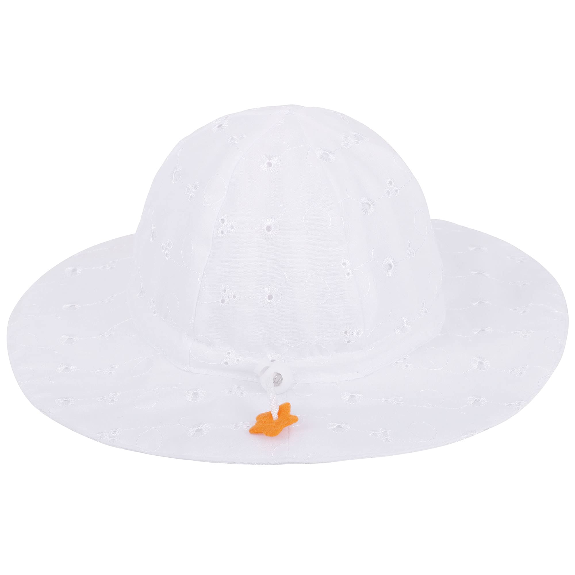 SimpliKids UPF 50+ UV Sun Protection Wide Brim Baby Sun Hat,White2, 2-4 Years