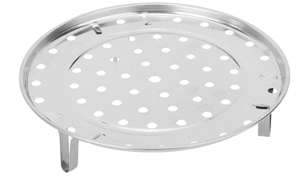 9.5in Steamer Rack, Stainless Steel Canner Steaming Rack Food Vegetable Steam Tray for Pressure Cooker Pot