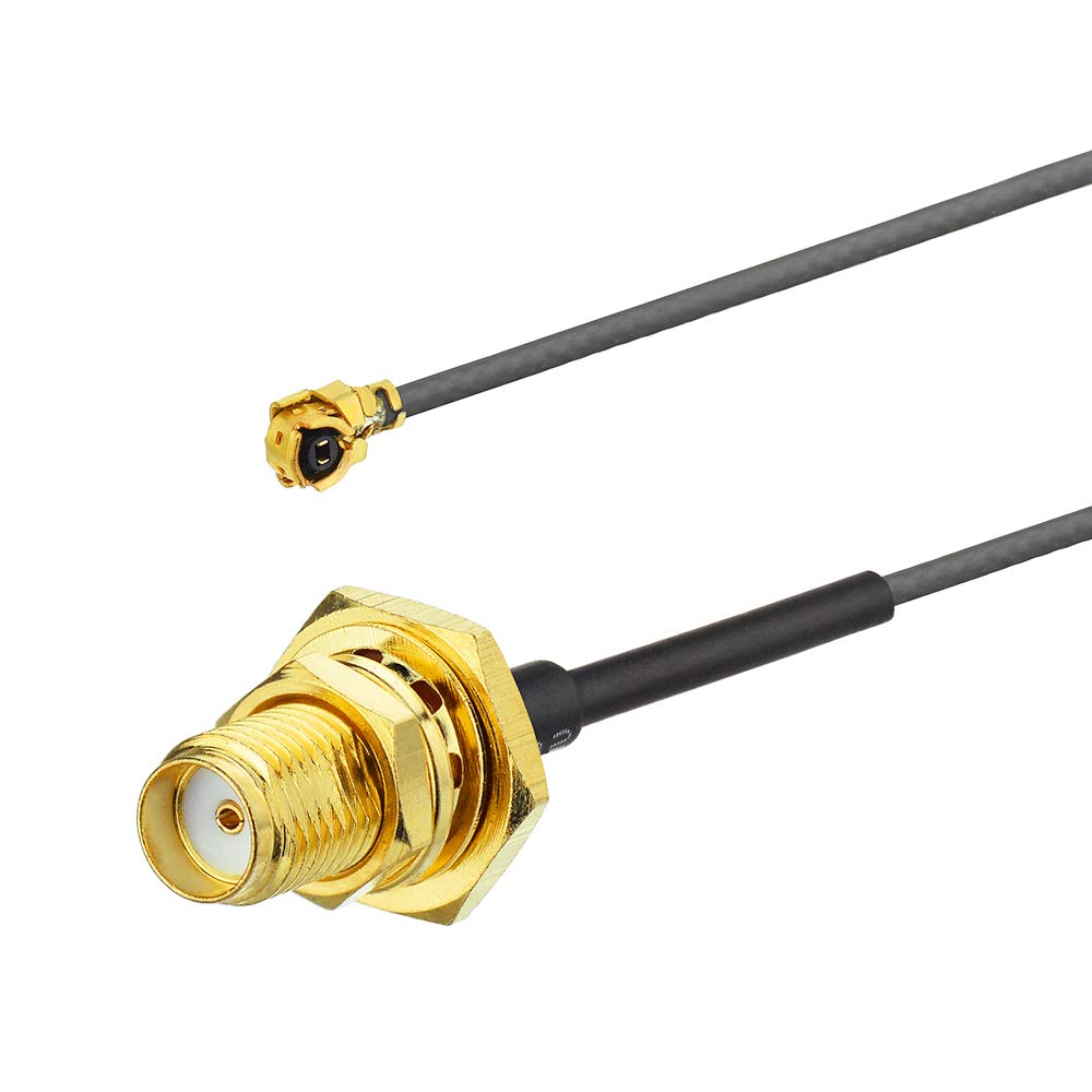 Superbat 3" U.fl/IPEX Cable Mini PCI to SMA Female Low Loss Coaxial Cable for Wireless Routers Mini PCIe Cards Network Extension Bulkhead Pigtail PCI WiFi WAN Repeater Low Loss Coaxial Cable 2-Pack