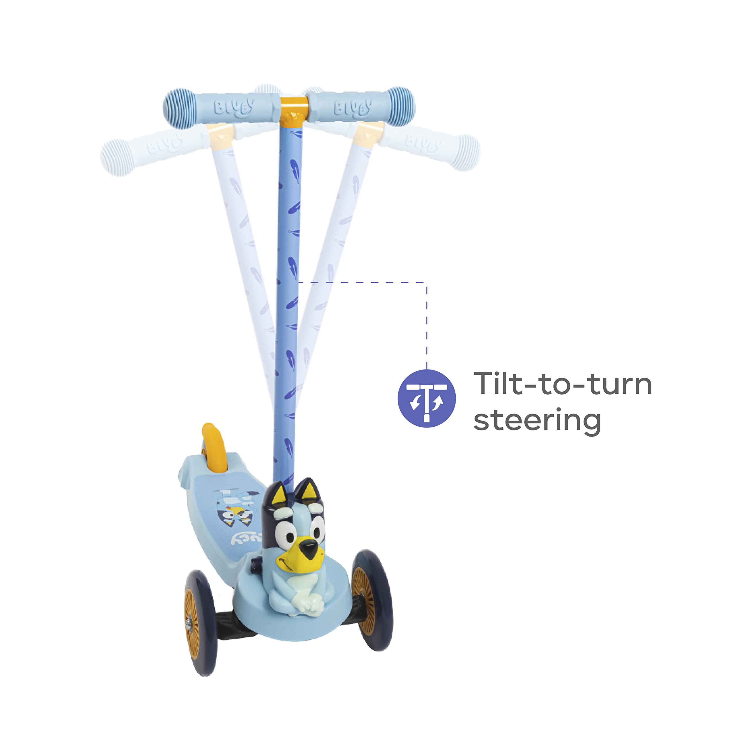 3D Peppa Pig Self Balancing Scooter | Toddler & Kids Scooter, 3 Wheel Platform, Foot Activated Brake, 75 lbs Weight Limit, for Ages 3 and Up
