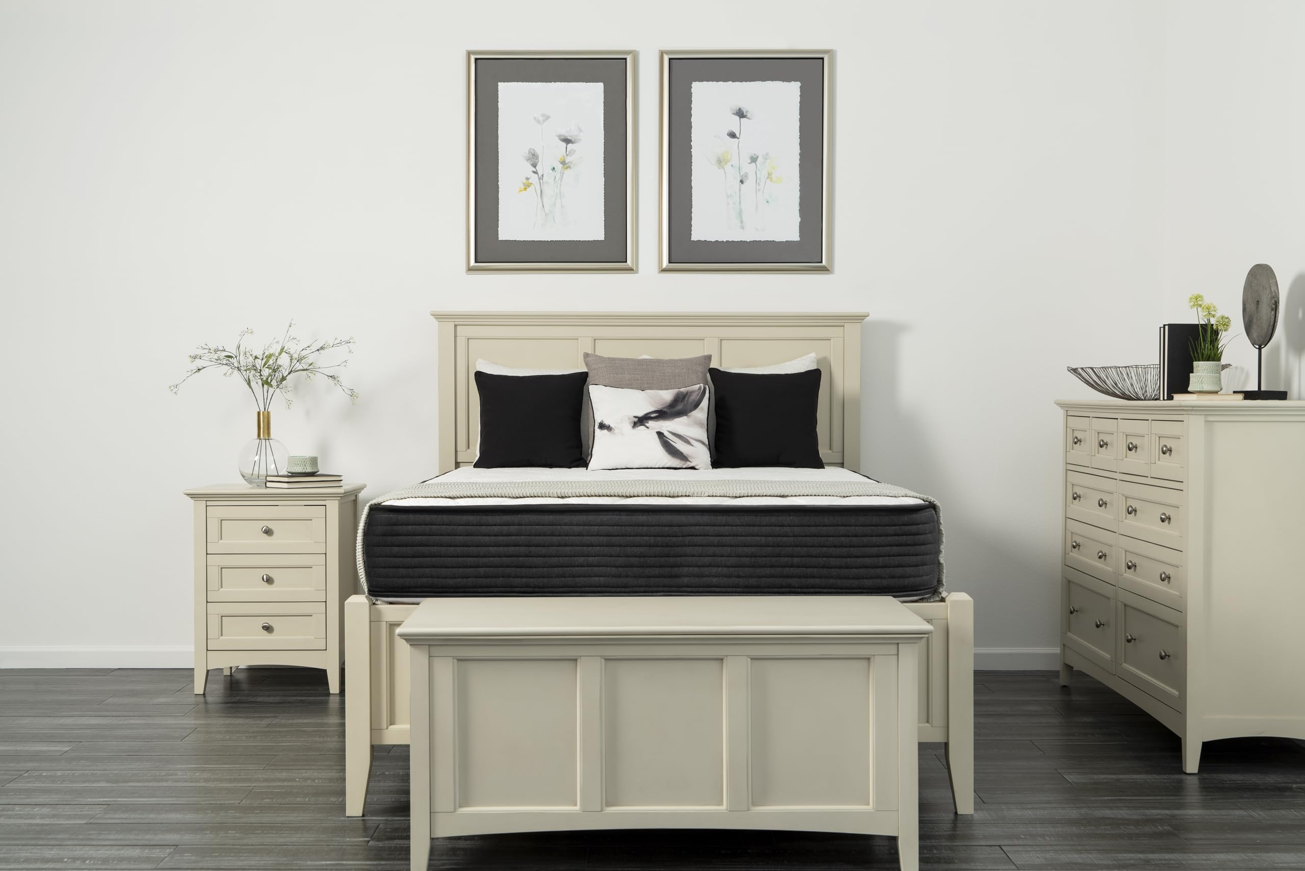 DREAMFOAM Spring Dreams Ultra Firm Double Sided Flippable Mattress, Split Cal King