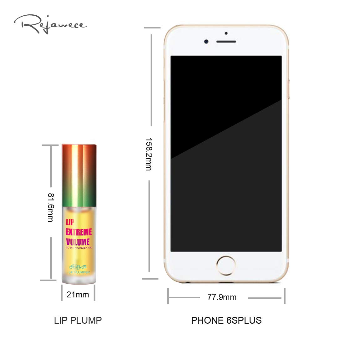 Rejawece Lip Plumper Lip Gloss Lip Plumping Balm Plumper Device Lipstick Treatment - Clear Lip Plump Gloss - Enhancer for Fuller & Hydrated Lips | Give Volume, Moisturize - Strong