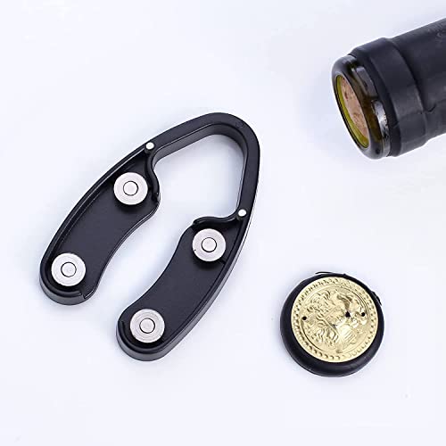 3 Pack Wine Foil Cutter Tool, Wine Bottle Opener Accessory, Magnetic Wine Foil Cutters Wine Bottle Opening Accessories, Black