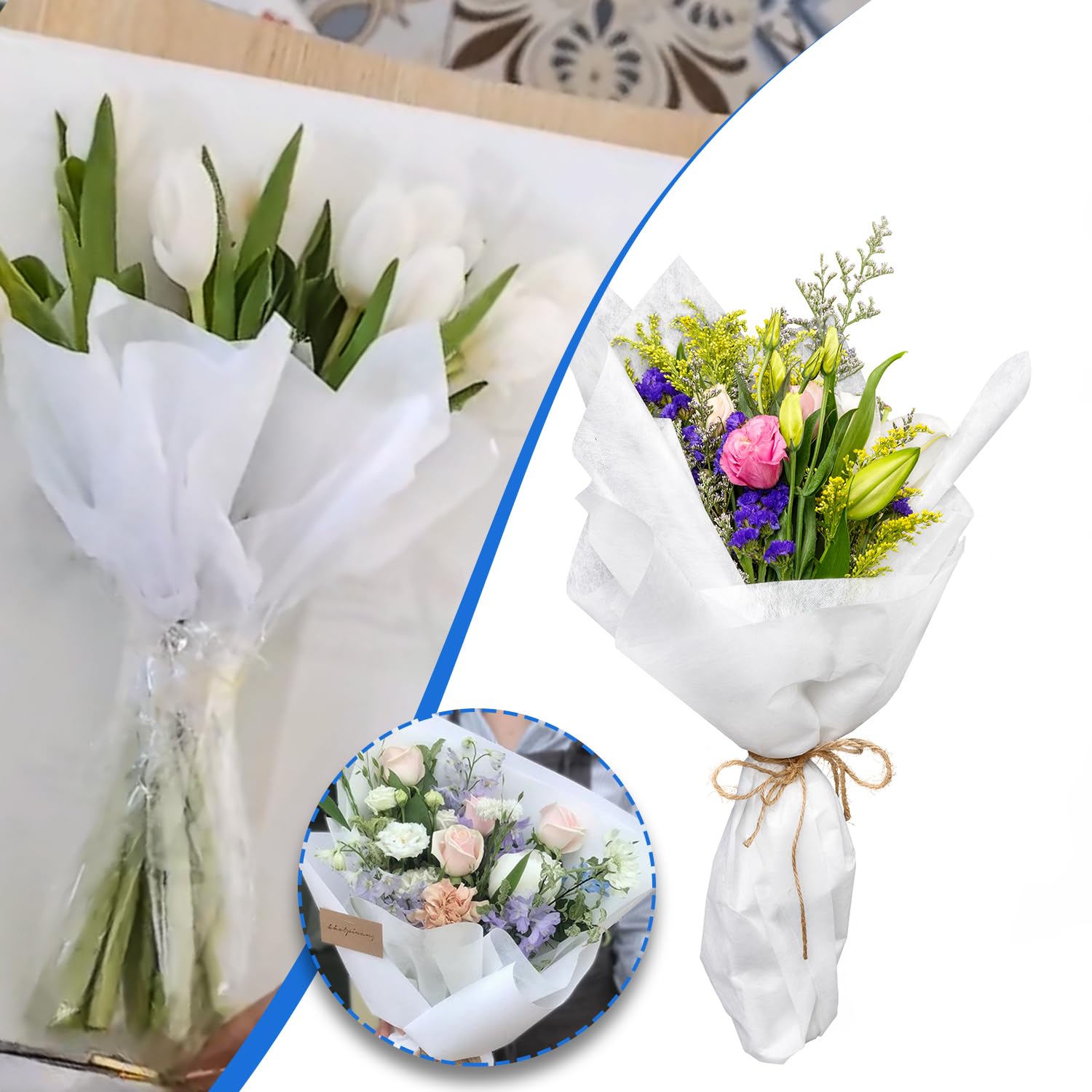 900 Sheets White Tissue Paper Bulk, 15" X20β Packing Paper Sheets for Moving, Gift Bags, Wrapping