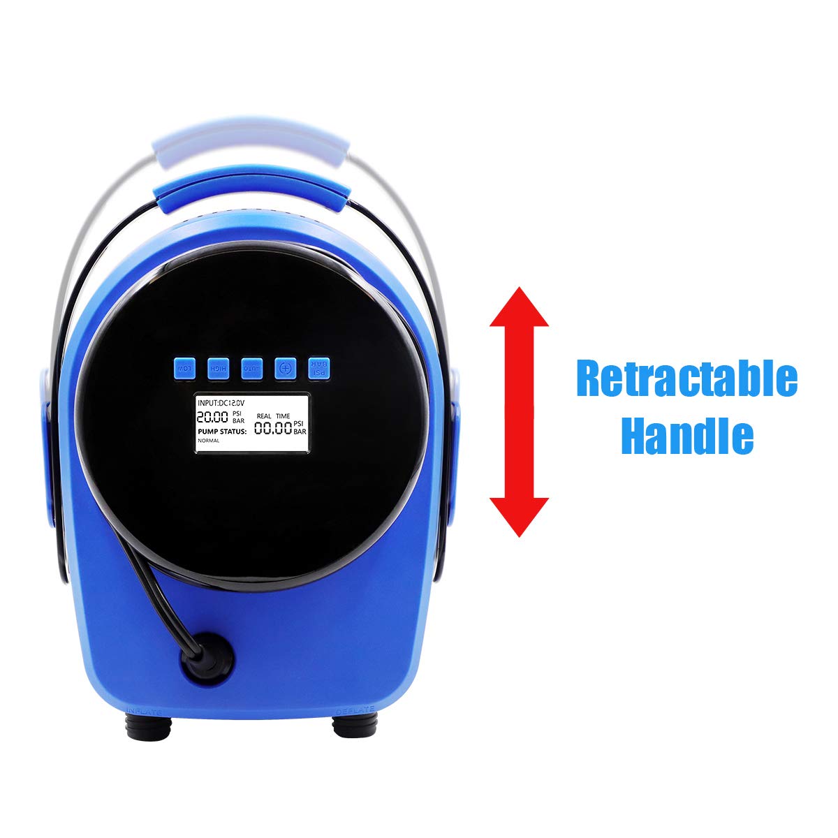20PSI Electric SUP Pump for Inflatable Stand-up Paddleboards, 12V Car Paddle Board Quick-Fill Inflator&Deflator Pump for Inflatable Kayak/Yoga Ball/Tent/Raft