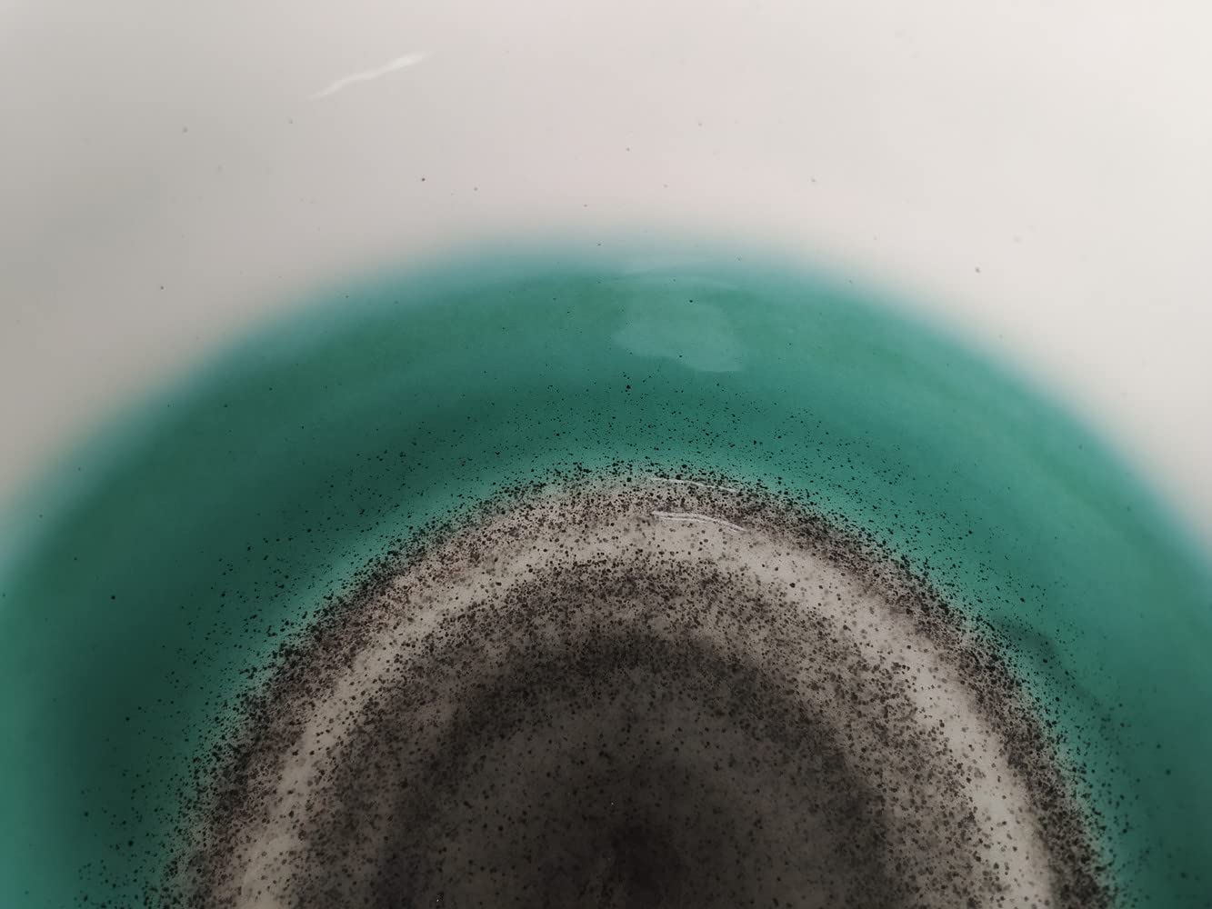 432Hz Morganite + Emerald +Obsidian Gemstone Fusion Crystal Singing Bowl C Root Chakra 14 inch with Free Suede Striker and O ring Rubber Mallet