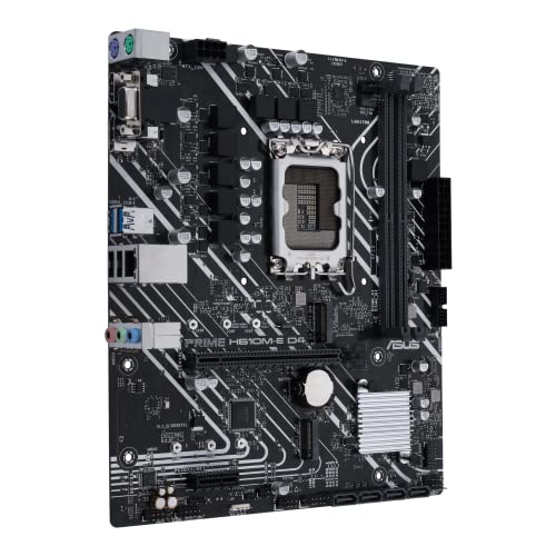ASUS Prime H610M-E D4-CSM LGA 1700(IntelĀ® 12th&13th Gen) mATX Commercial Motherboard (PCIe 4.0,DDR4,2xM.2 Slots,1Gb LAN,DisplayPort/HDMI/D-Sub,USB 3.2 Gen 1 Ports,COM Header, RGB Header,ACCE)