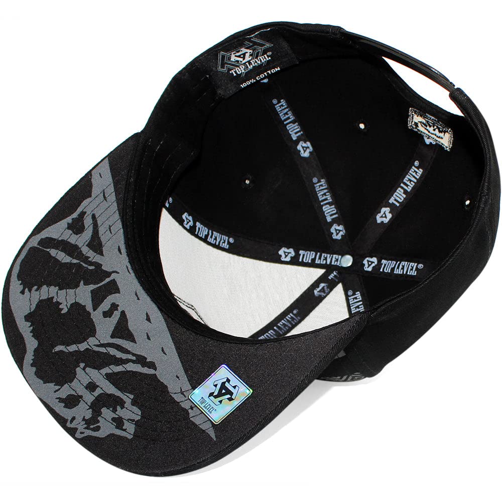 4350 DISTRICT Men's Adjustable Cotton Snapback Cap 8 (N21SVG72 RED)