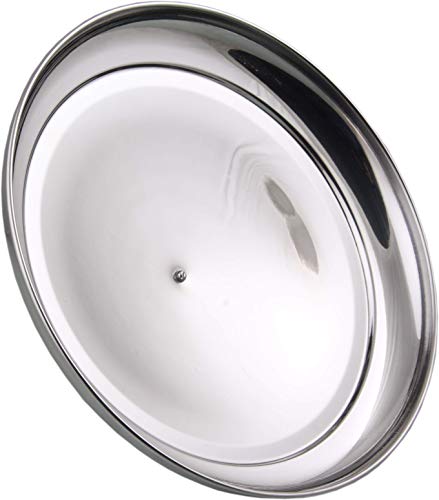 Communion Ware 3 Holy Wine Serving Trays with A Cover - Stainless Steel (Mirror/Silver) Premium Communion Trays for Churches Communion Supplies Church Communion Ware Sets