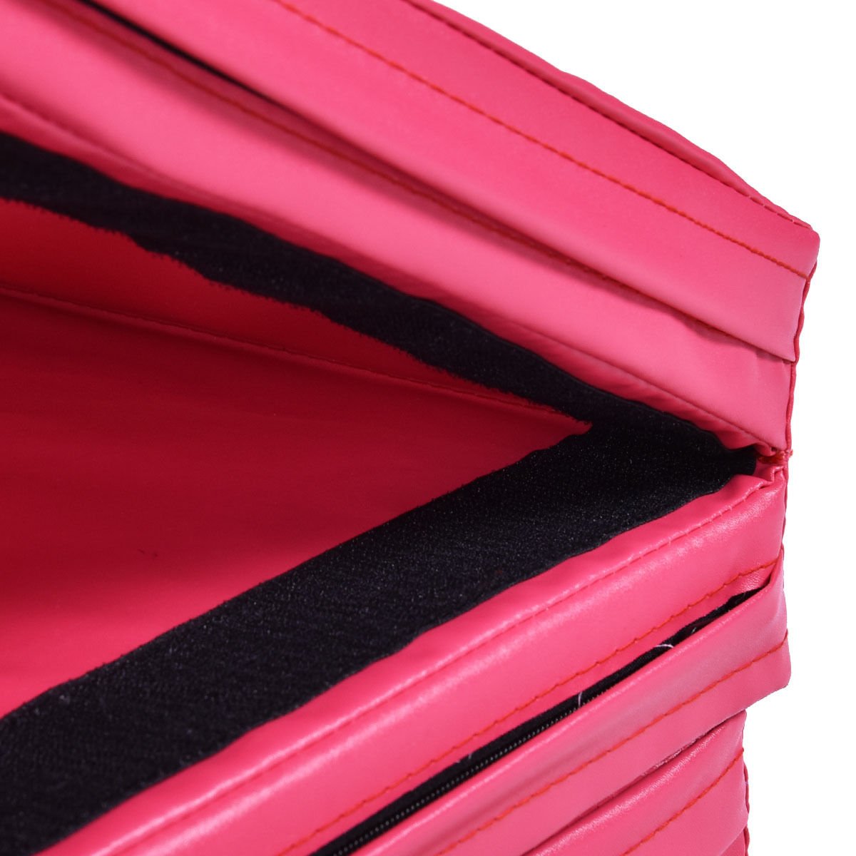 4'x6'x2'' Folding Gymnastics Tumbling Mats Exercise Aerobics Stretching Yoga Mat Pink Black