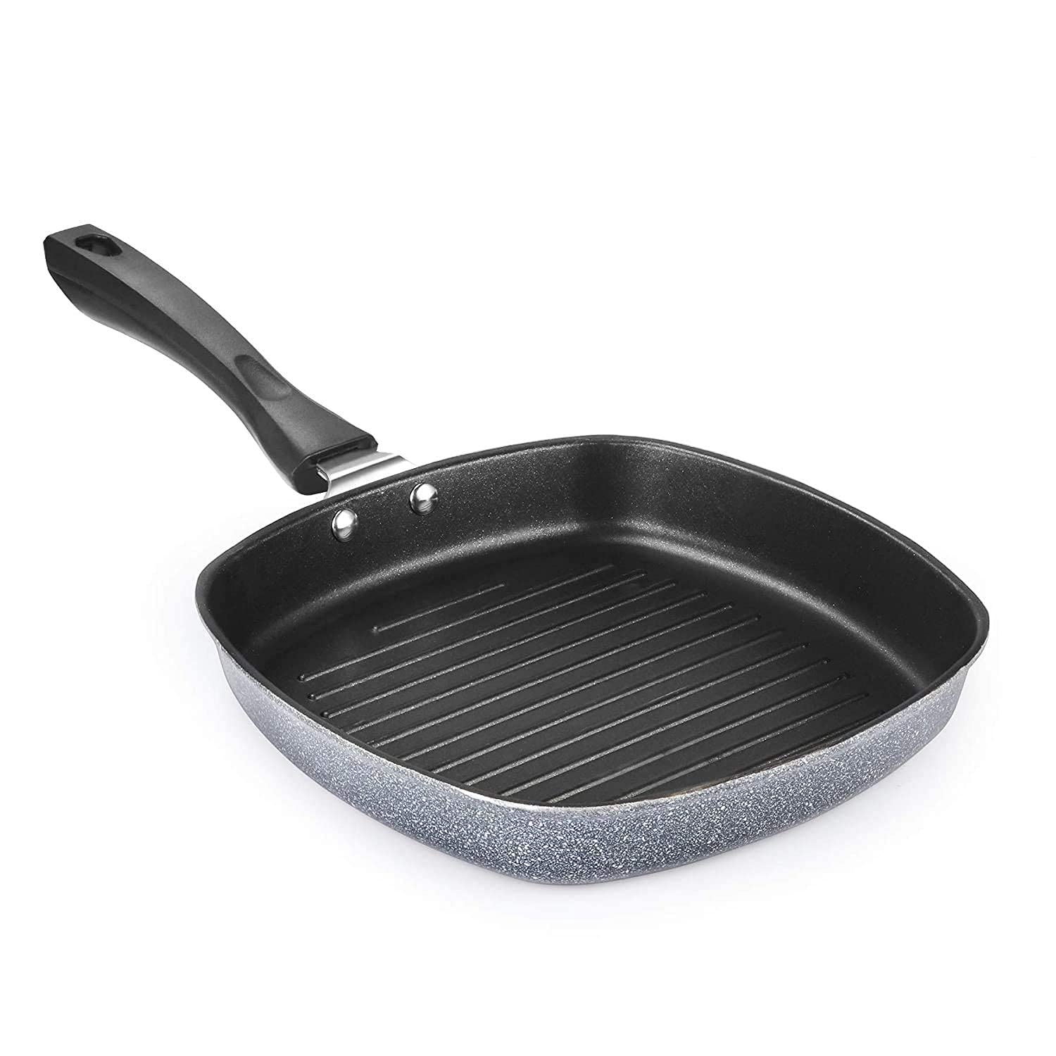 Generic Non-Stick Square Fry Pan, Aluminum, 12"