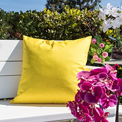 Homey COZY 7H5240-June Accent Pillow, 2 Pack, Yellow 2 Count