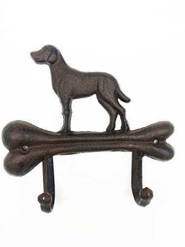 Grace Home Cast Iron Rustic Design Wall Hanger Vintage Design Hooks Keys Towels Hook Metal Wall Mounted Heavy Duty Decorative Gift Idea