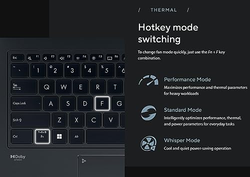 Asus Zenbook 14.5/in 2.8K(2880 x 1800) 120Hz OLED Laptop, 14-Core i7-13700H Evo, 100 Percent DCI-P3, WiFi 6E, 2X Thunderbolt 4, Harman Kardon, Widnows 11, w/Mousepad (16GB LPDDR5 RAM | 1TB PCIe SSD)