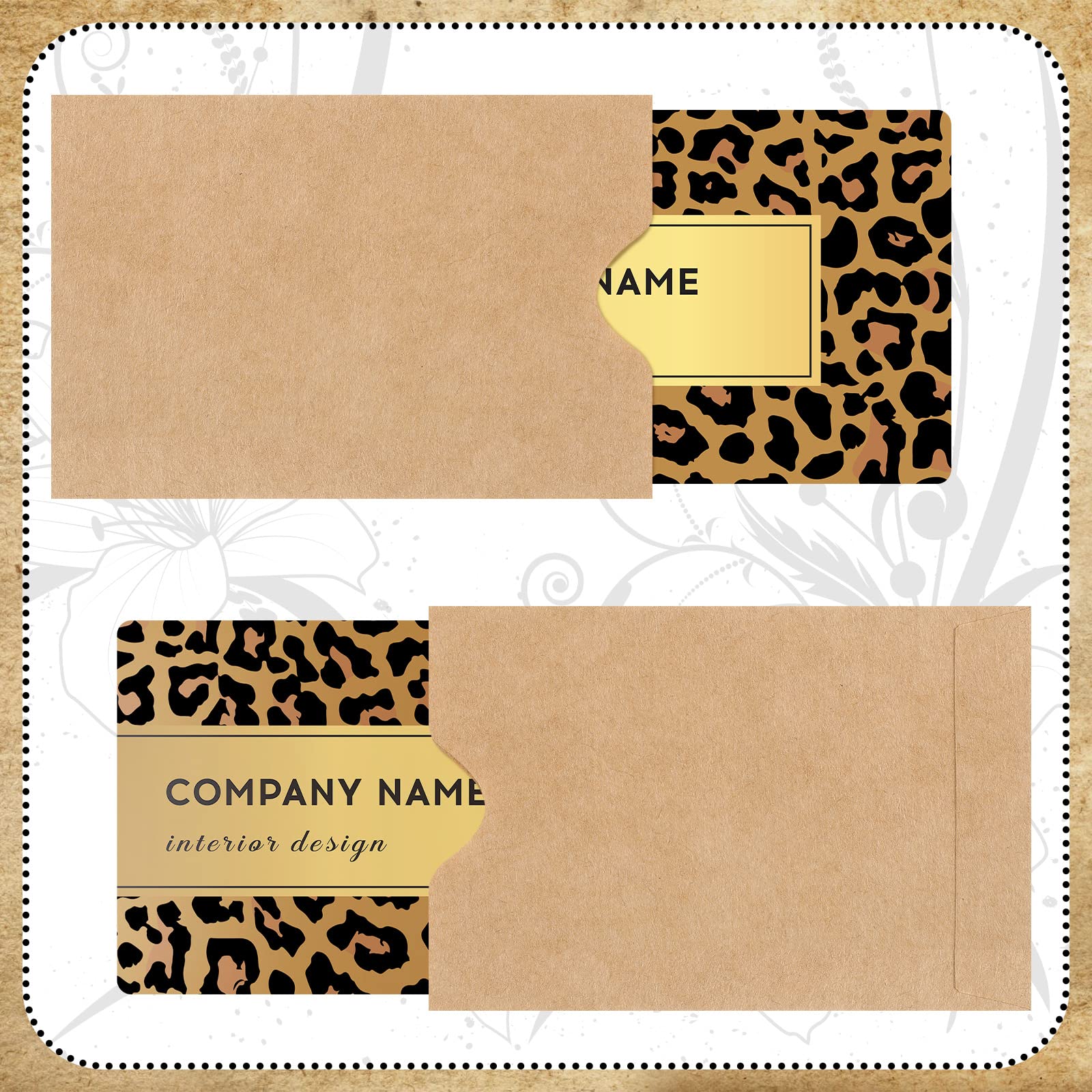 500 Pack Credit Card Paper Sleeves 2.4 x 3.5 Inches Hotel Key Card Holder Sleeve Blank Gift Card Envelopes Small Gift Card Holder Debit Card Protector for Office Business Card ID Cards Holders