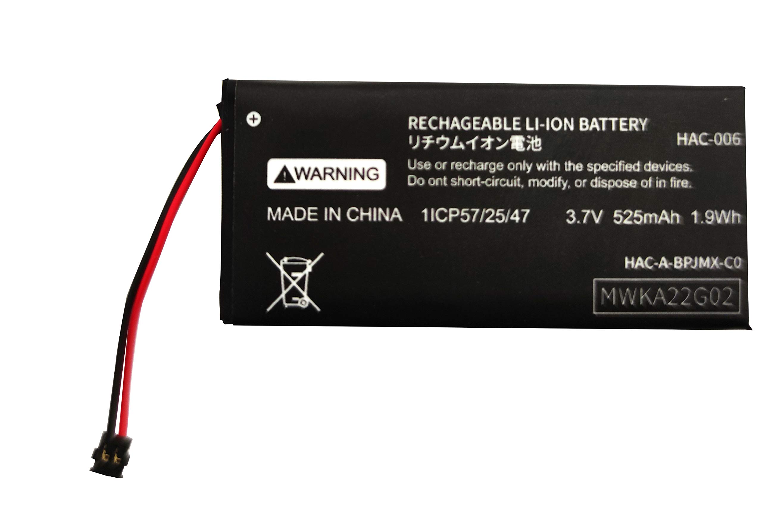 FITHOOD HAC-006 Battery for Nintendo Switch Controller Nintendo HAC-015 HAC-016 HAC-A-JCL-C0 HAC-A-JCR-C0 Nintendo Switch Controller Battery