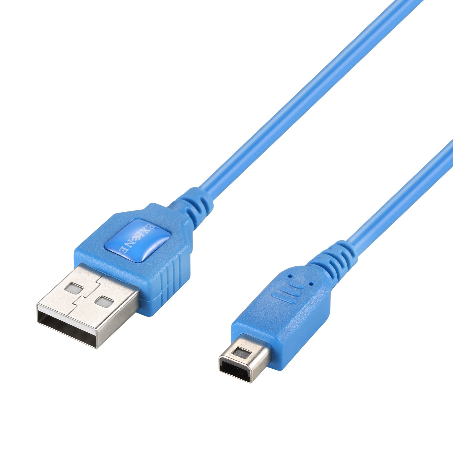 3DS charger cable (2 Pack),Exlene 3DS usb charger cable [Play while charging ] For Nintendo 3DS, New 3DS XL, 2DS, 2DS XL LL, DSi, DSi XL(Blue,1.2m/4ft)