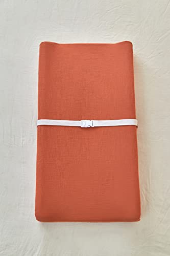 Changing Pad Cover for Baby Girls Boys, Neutral Fitted Muslin Cotton Diaper Changing Pad Sheets, Soft Brethable Changing Table Cover