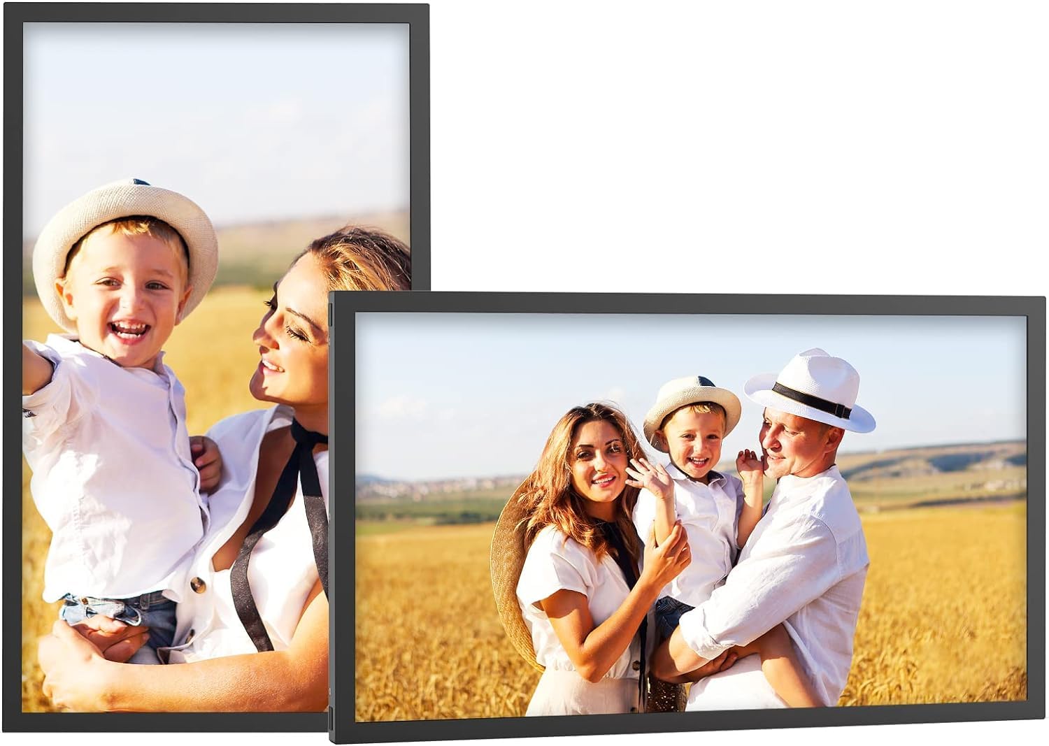 21.5-Inch Large Digital Picture Frame - with 5G Dual WiFi, 1920x1080 IPS Panel, 32GB Memory digital cloud frame, Screen Projection and Sync Screen, Full function, Share Photos and Videos via instantly