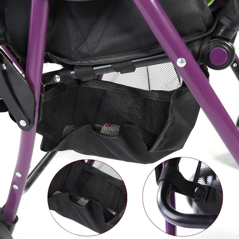 GOTOTOP 1Pc Baby Stroller Attachable Organizers Baby Stroller Pram Bottom Basket Pushchair Buggy Shopping Storage Case Organizer Bag