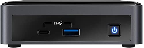 Intel NUC Kit Home & Business Mini Desktop Black (Intel i5-10210U 4-Core, 32GB RAM, 4TB PCIe SSD, Intel UHD, WiFi, Bluetooth, 1xHDMI, SD Card, Win 10 Pro) with Hub