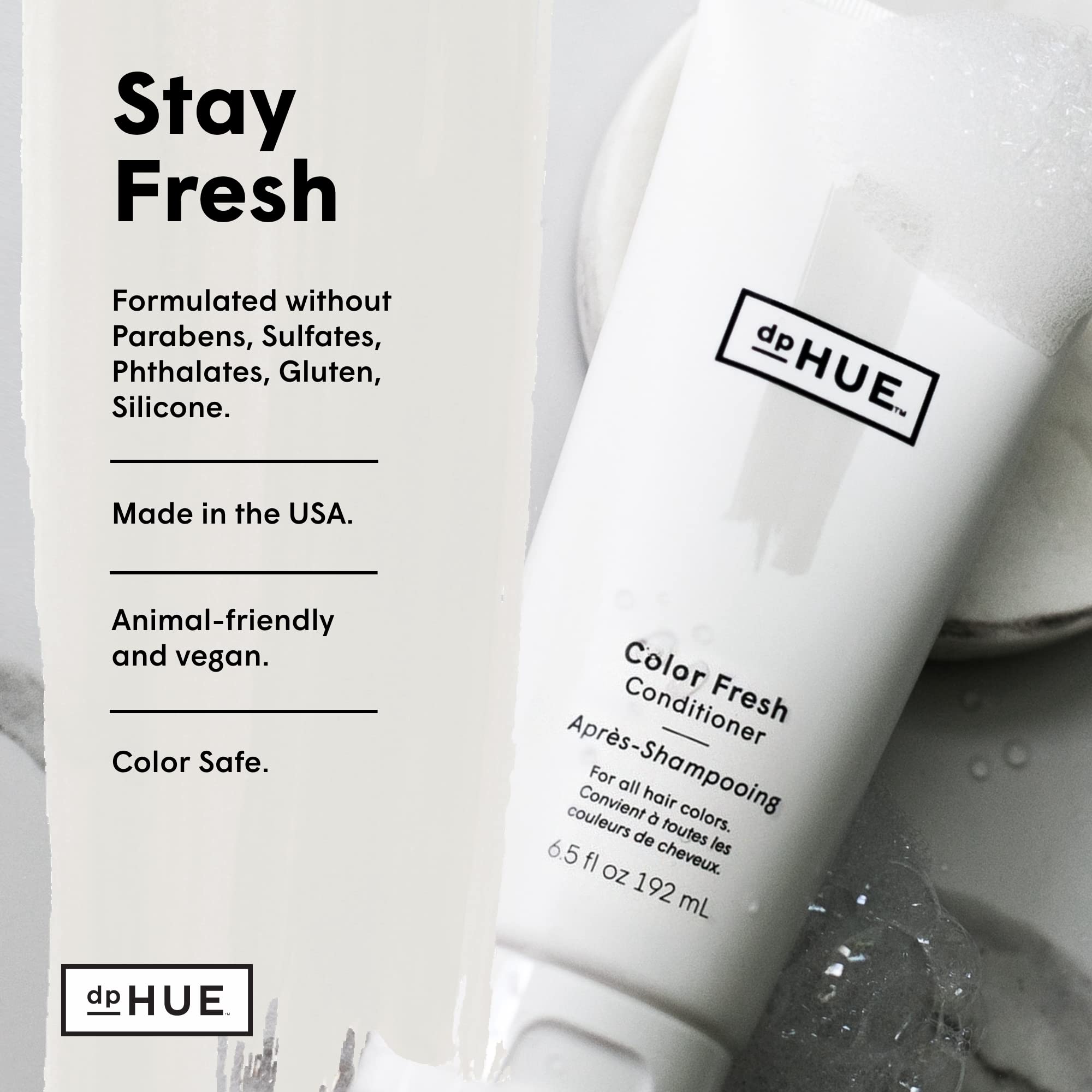 dpHUE Color Fresh Conditioner, 6.5 oz - Moisturizing Formula for Color-Treated Hair with Kumquat & Sunflower Seed Extract - Gentle & Effective