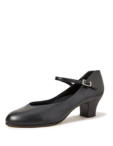 Capezio Women's Jr. Footlight Character Shoe,Black,7.5 W US