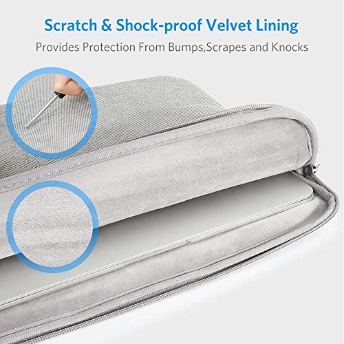 AtailorBird Laptop Sleeve 15.6 inch Notebook Protective Bag Carrying Case Waterproof Anti-Scratch&Anti-Shock for Ultrabook Tablet Cover - Grey