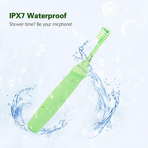 MICESHU Sonic Electronic Toothbrush for Adults, Cleaning with 3 Modes IP67 Waterproof Rechargeable Toohthbrush with 2pcs Replacement Dupont Brush Heads (Green)