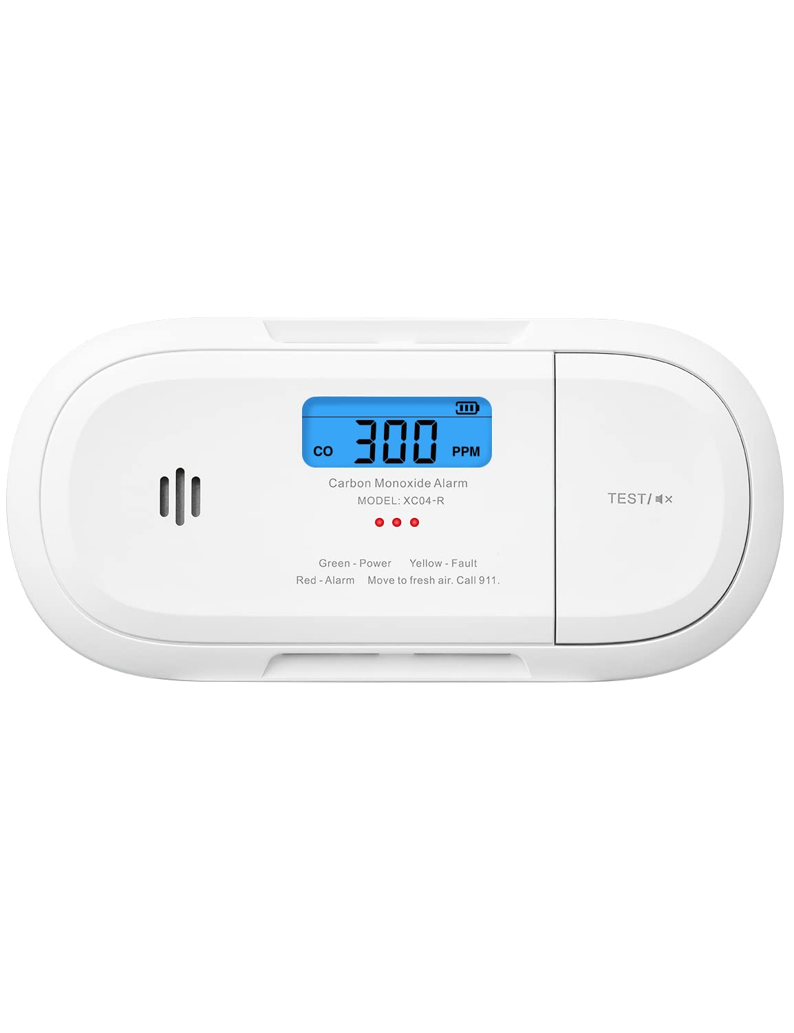 X-Sense XC04-R Ionization Sensor Carbon Monoxide Detector Alarm, 1-Pack