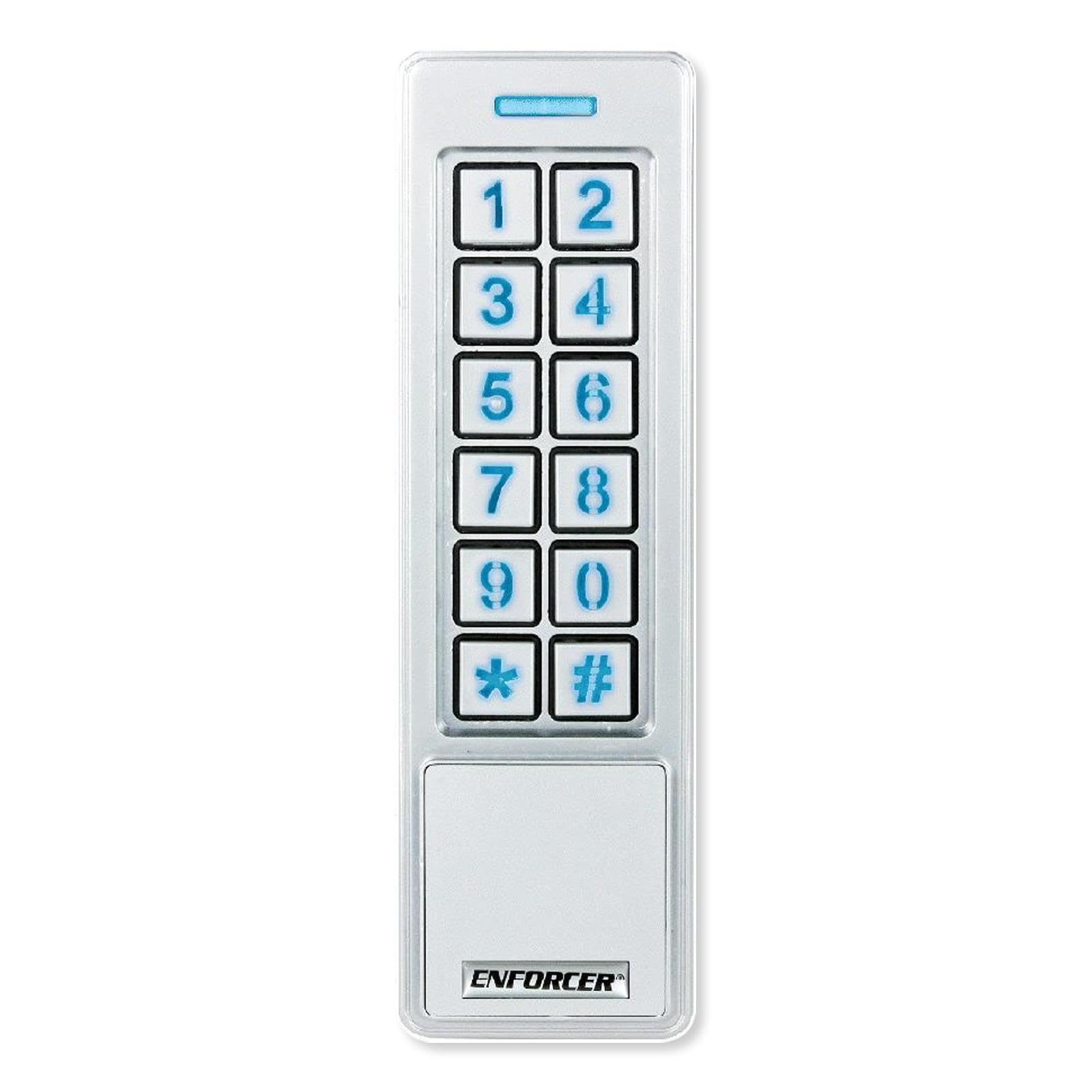 Seco-Larm SK-B241-PQ Enforcer Bluetooth Access Controller Mullion Keypad with Proximity Reader, User Management, Administrator Setting, On-Device Security, Easy Backup/Restore, Tamper Alarm Output